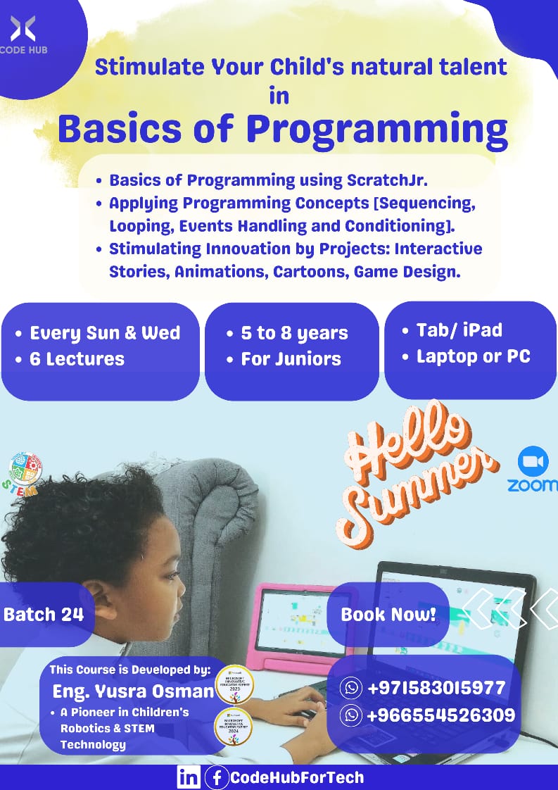Code Hub For Technology | تعليم البرمجة للأطفال